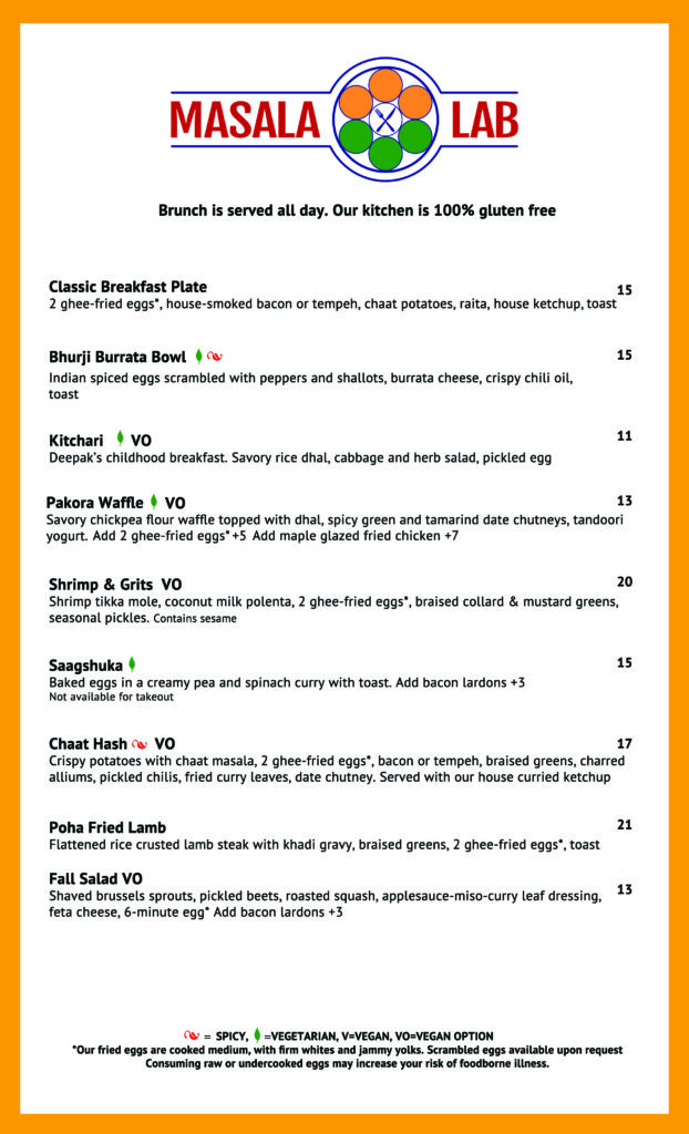 Our Menu - Masala Lab PDX